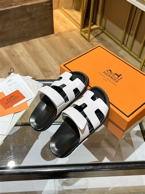 Hermes Oran Sandal Black White Dunkhype Store
