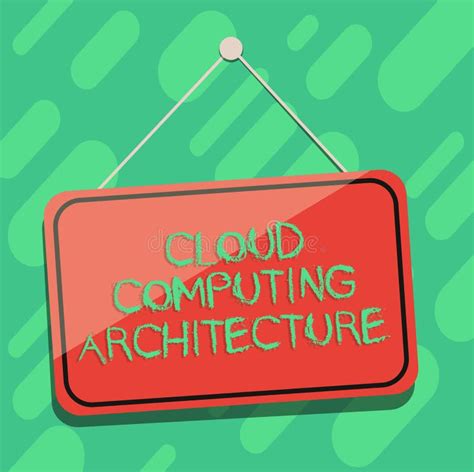 Conceptual Hand Writing Showing Cloud Computing Architecture Business Photo Showcasing