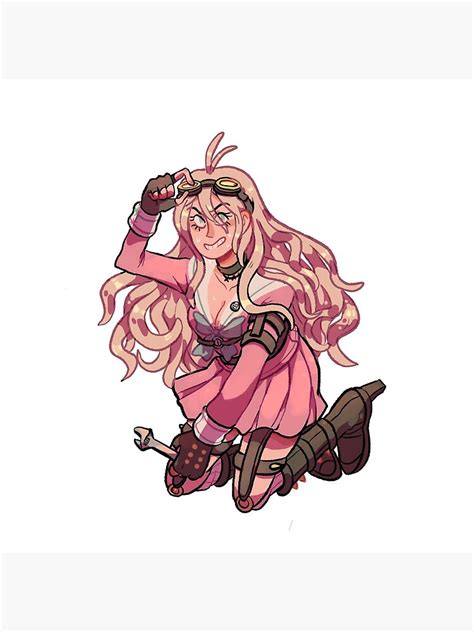 Miu Iruma Sticker Throw Pillow By Niaryu Redbubble