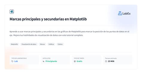 Marcas De Matplotlib Tutorial De Visualización De Datos Labex