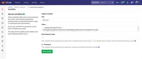 implementasi gitlab ci cd untuk test dan deploy aplikasi laravel