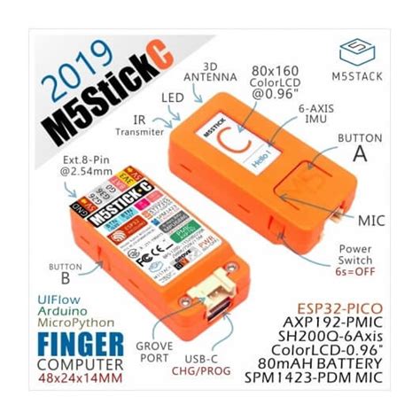 M Stickc Esp Pico Mini Iot With Watch Accs