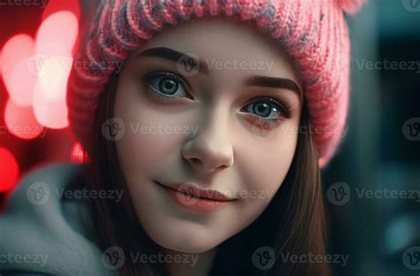 Ai Generated Cute Girlfriend Portrait Valentines Day Generate Ai