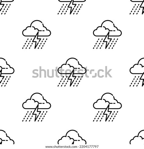 Storm Icon Pattern Seamless Storm Pattern Stock Vector Royalty Free