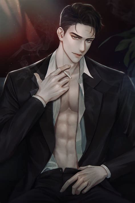 꼬막 on Twitter Dark anime guys Handsome anime guys Cool anime guys