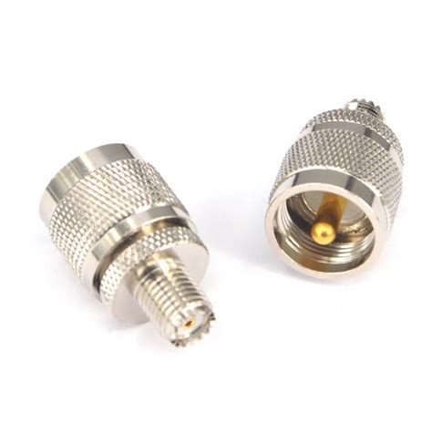 10 Pieces Rf Uhf To Mini Uhf Adapter Uhf Male To Mini Uhf Female