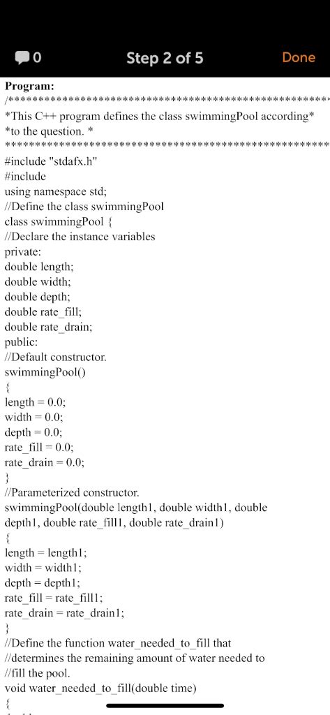 Solved Problem Write The Definition Of A Class