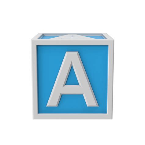 3d Letter Cube A Turbosquid 2241883