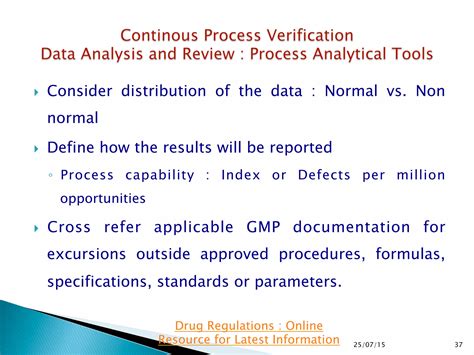 Us Fda Process Validation Stage 3 Continued Process Verification
