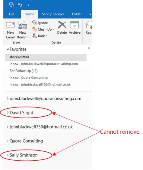 Multiple Inboxes Showing In Outlook 2016 Microsoft Community