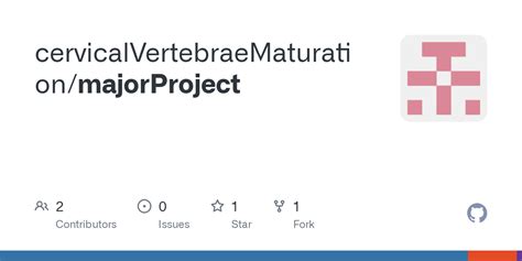 Github Cervicalvertebraematuration Majorproject