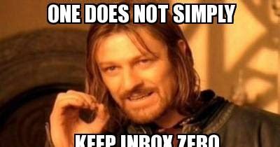 Простые вещи Inbox Zero ноль писем в папке Входящие