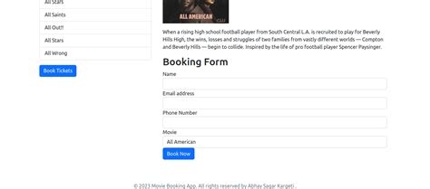 Github Fuzzt Movie Booking App This Is A Movie Tv Shows Booking