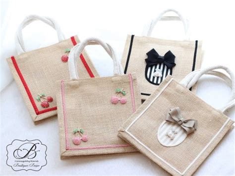 デコレーションジュートバッグ Complete Kit カルトナージュ、バッグ材料shop Boutique De Beige