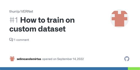 How To Train On Custom Dataset Issue Thunlp Vernet Github