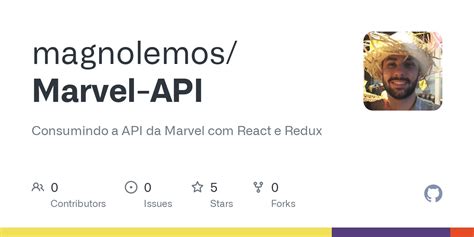 GitHub Magnolemos Marvel API Consumindo A API Da Marvel React E Redux
