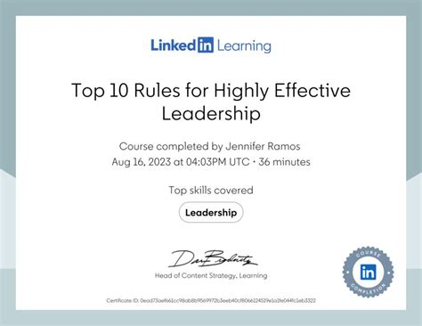 Jennifer Ramos On Linkedin Certificate Of Completion