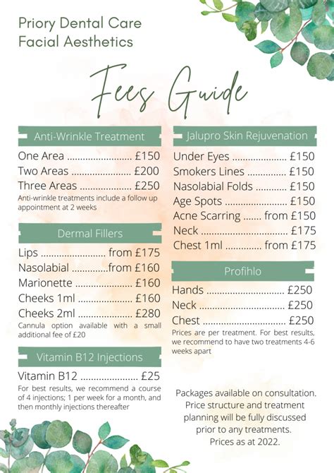 Facial Aesthetics Priory Dental Care