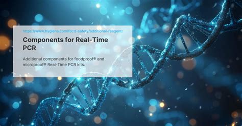 Components for Real-Time PCR | Hygiena