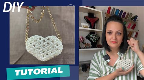 Diy როგორ დავამზადოთ მძივით გულის ფორმის ჩანთა მძივით ქსოვა ნინიას მასტერკლასი Tutorial