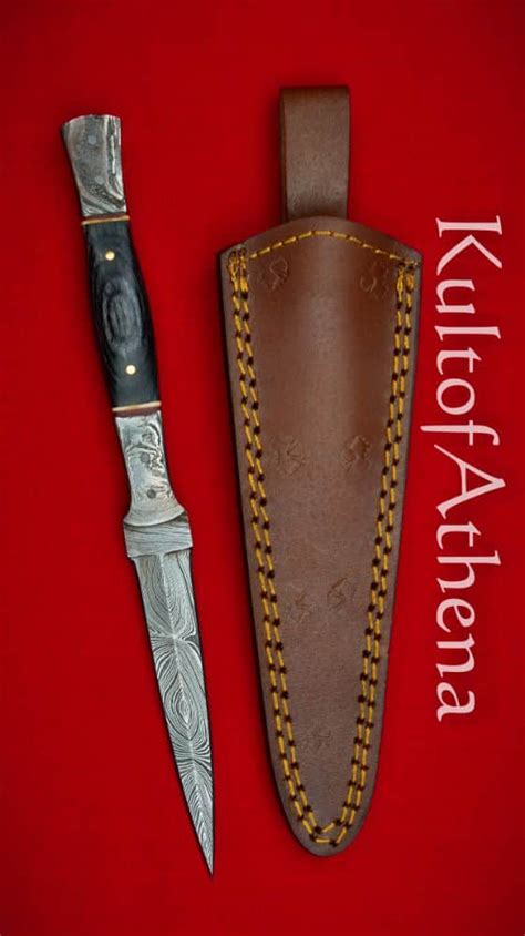 Devils Edge Damascus Blade Boot Knife Kult Of Athena