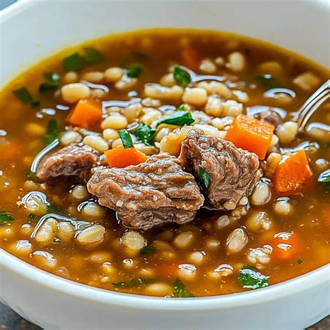 Delicious Beef Barley Soup Recipe