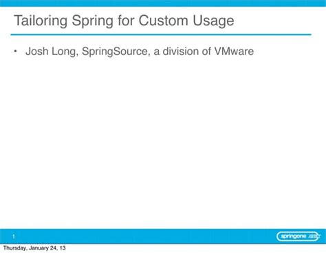 Extending Spring Ppt
