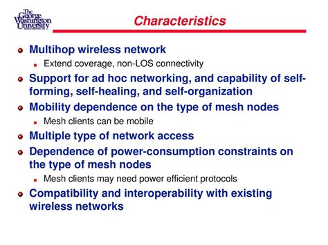 Xiuzhen Cheng Csci332 MAS Networks Challenges And State Of The Art Research Wireless Mesh