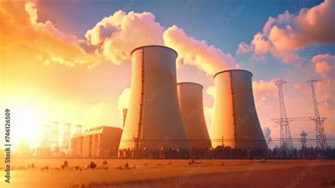 Nuclear Power Plant Generates Clean Energy Through Nuclear Safe And