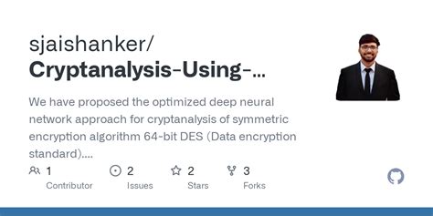 GitHub Sjaishanker Cryptanalysis Using Deep Neural Networks We Have