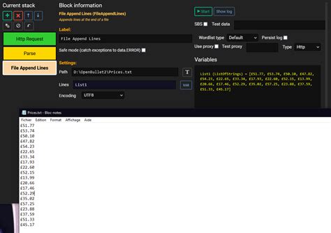 how to parse a list for file append line function questions openbullet