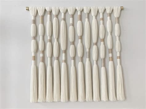 Fine Art Yarn Art Wall Hanging Tassel Art Fiber Art Etsy