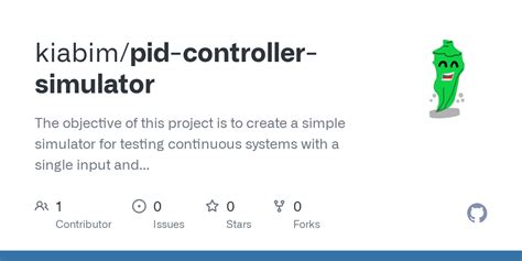 Github Kiabim Pid Controller Simulator The Objective Of This Project