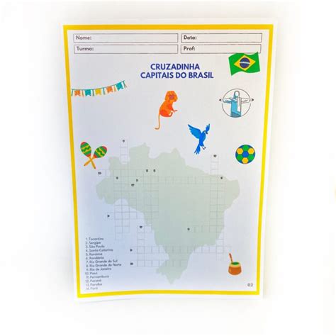 Cruzadinha Das Capitais Do Brasil Loja Das Profs