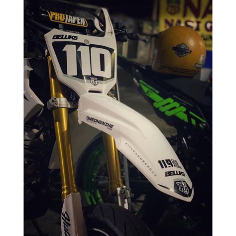 Front Fender And Number Board Crf 450 Hrv Klx Dtracker 150 Crf 150 L