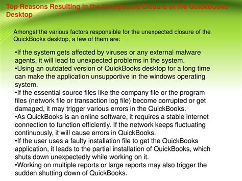 PPT What Should I Do When QuickBooks Keeps Crashing PowerPoint Presentation ID