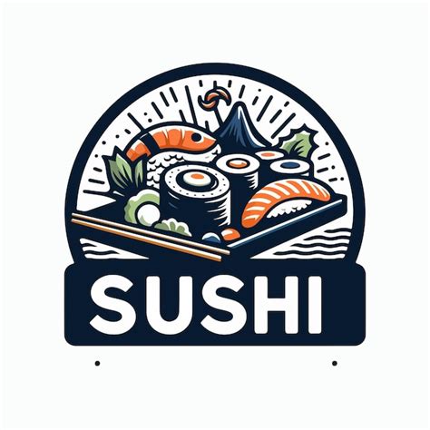 Vetor De Logotipo De Sushi Vetor Premium Gerado Com Ia