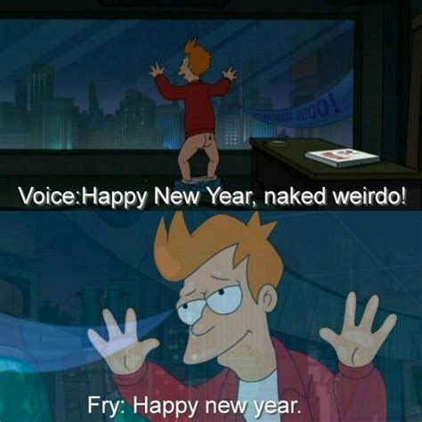 Happy New Year Naked Weirdos R Futurama