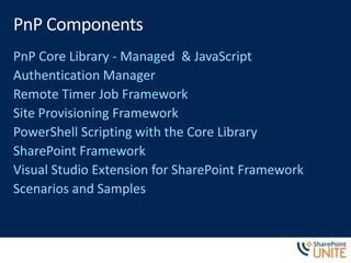 Introduction To The Office Dev PnP Core Libraries PPT