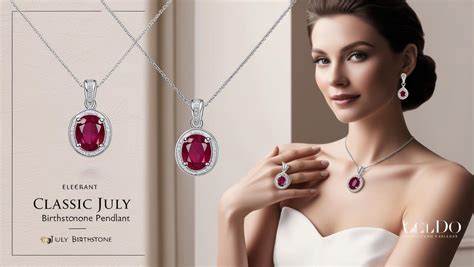 July Birthstone Necklaces Elegant Ruby Pendants And Necklaces Irosk