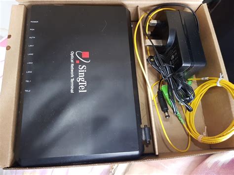 singtel optical network terminal router computers and tech parts and accessories networking on