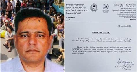 Hyderabad University Professor Suspended For Alleged Sexual Assault Of