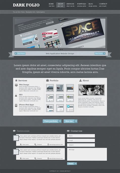 Website Layout Tutorials In Photoshop Vandelay Design