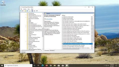 How To Prevent Users From Modifying Search Index Locations In Windows