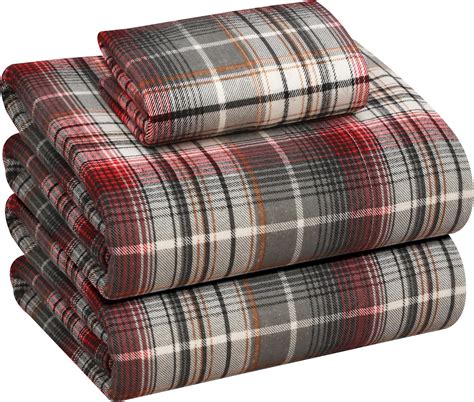 Ruvanti Flannel Sheets Twin Size 100 Cotton Double Brushed Twin Sheets Set Deep