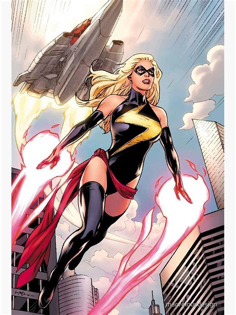 Carol Danvers Art Board Print For Sale By Marvelousdesign Redbubble