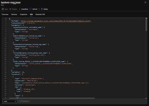 Automatically Backup Azure Resources To An Azure Storage Account In JSON