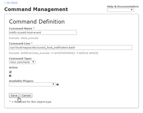 Configure Nagios XI Integration