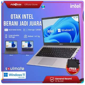 Jual Advan Soulmate Laptop Intel N Gb Gb Windows Kota Bandung Gallerynotebook