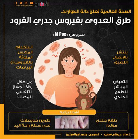 الصحة العالمية تعلن حالة الطوارئ طرق العدوى بفيروس جدري القرود إنفوجراف